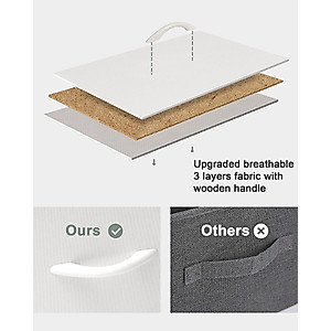 Crestlive Products Tall Dresser Vertical Storage Tower - Sturdy Steel Frame, Wood Top, Easy Pull Fabric Bins - Organizer Unit for Bedroom, Hallway, Entryway, Closets - 5 Drawers(White)