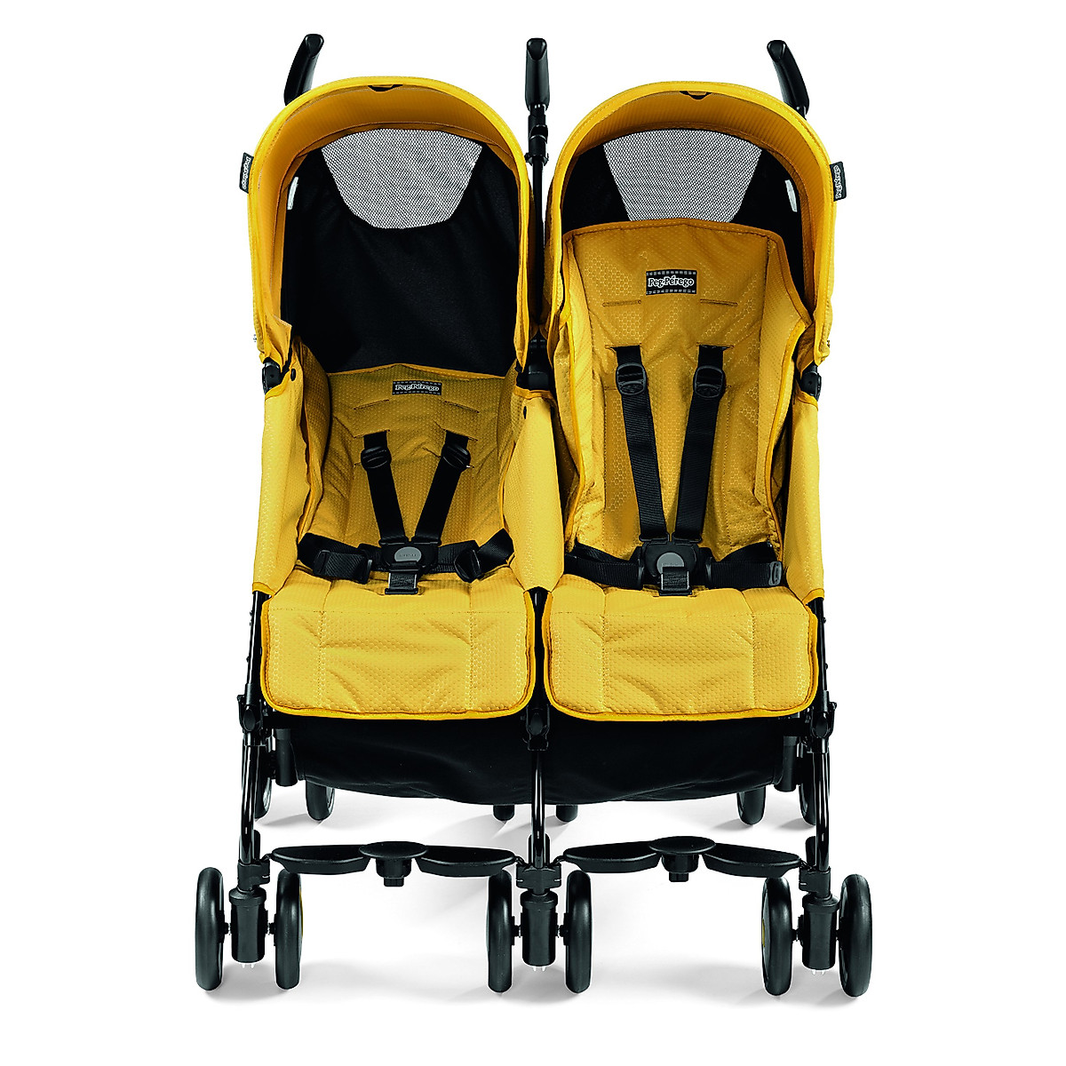 Peg Perego Pliko Mini Twin Baby Stroller, Mod Yelow