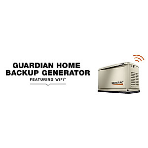 Generac 7043 22kW Air Cooled Guardian Series Home Standby Generator with 200-Amp Transfer Switch - Comprehensive Protection - Smart Controls - Versatile Power - Wi-Fi Connectivity - Real-Time Updates