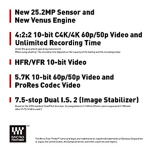 Panasonic LUMIX GH6, Mirrorless Micro Four Thirds Camera with 7.5-Stop 5-Axis Dual Image Stabilizer, 12-60mm F2.8-4.0 Leica Lens - DC-GH6LK (Renewed)