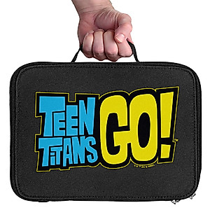 LOGOVISION Teen Titans Go Logo Insulated Soft Sided Lunch Box - Reusable Lunch Bag For School Office Work, BPA Free