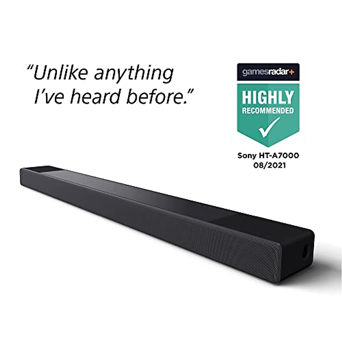 Sony HT-A7000 7.1.2ch 500W Dolby Atmos Sound Bar Surround Sound Home Theater with DTS:X and 360 Spatial Sound Mapping, works with Alexa and Google Assistant