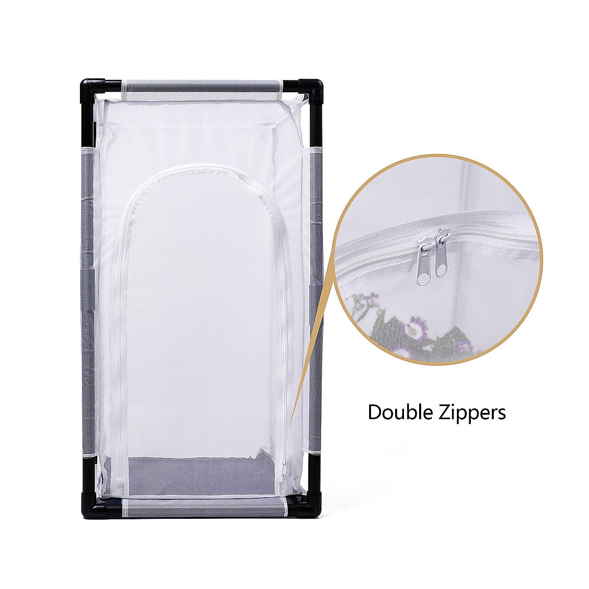 RESTCLOUD 30" Large Monarch Butterfly Habitat Cage, Outdoor Insect Mesh Cage Terrarium 16.5" x 16.5" x 30"