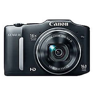 Canon PowerShot SX160 is 16.0 MP Digital Camera with 16x Wide-Angle Optical Image Stabilized Zoom with 3.0-Inch LCD (Black)