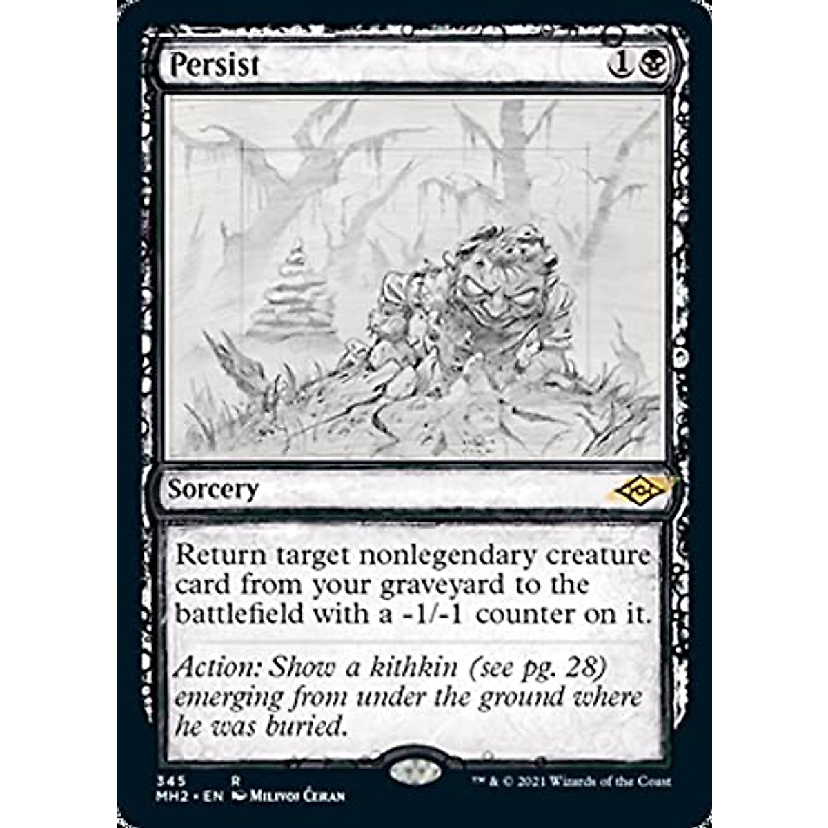 Magic: the Gathering - Persist (345) - Showcase (Sketch Art) - Modern Horizons 2