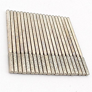 ILOVETOOL 2.5mm Diamond Drill Bits Tools for Jewelry Making Gem Stone Pack of 20Pcs