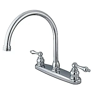 Kingston Brass KB721ALLS Vintage 8" Centerset Kitchen Faucet, 8-3/4", Polished Chrome