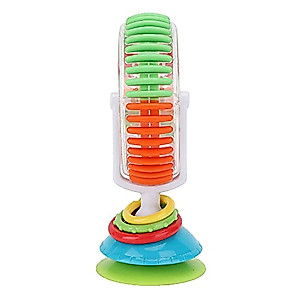 Infant Toy, Sturdy Baby Rattle Toy Improve Cognitive Ability Portable with Sturdy Sunction Cup for Babies(New Rotating Ferris Wheel)