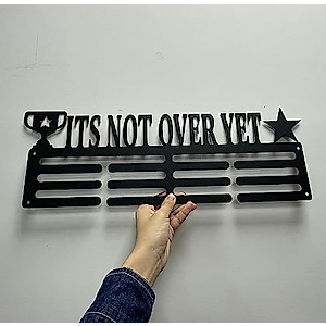 Revvour Rustic Home Decor, Custom Medal Hanger Metal Sign, Personalized Medal Hanger Display, 12 Rungs For Medal, Sports Medal Hanger For Winner