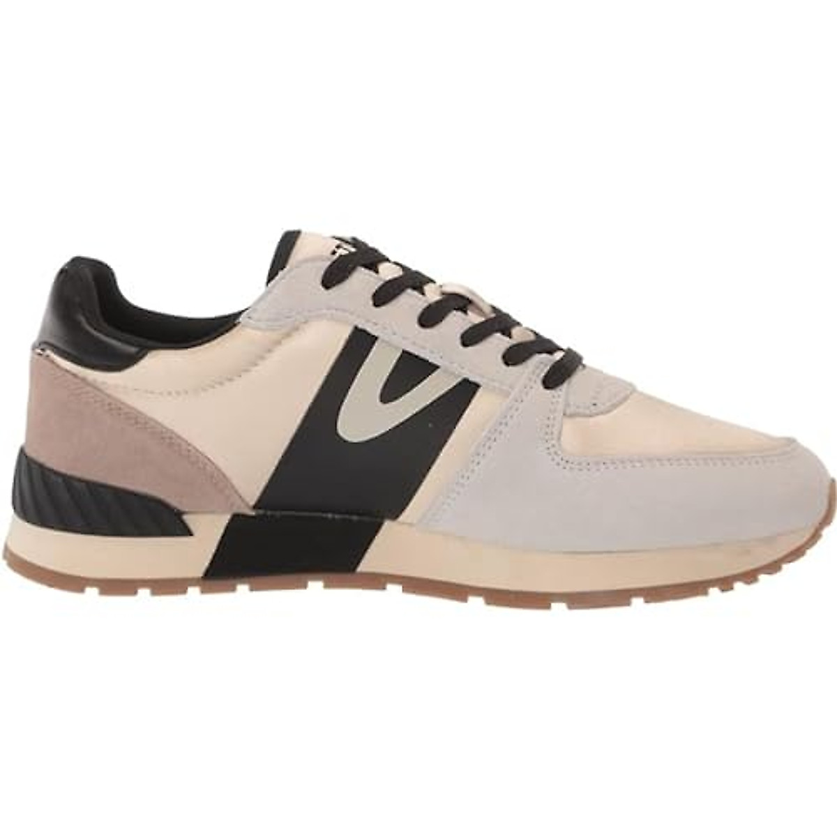 TRETORN womens Women's Lace-up Loyola Women s Lace Up Casual Fashion Sneakers Shoes with Classic Vintage Style, White/Taupe/Black, 11 US