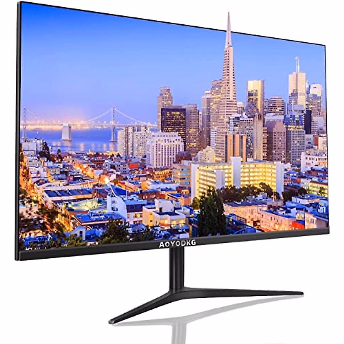 AOYODKG 20 inch PC Monitor, Professional Thin Computer Monitor with TN Panel and Blue Light Settings, 75Hz HD LED Monitor, Desktop Monitor with HDMI and VGA Port for Home Office, Black