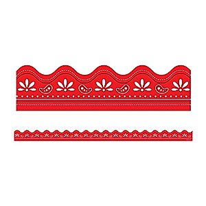 Carson Dellosa Red Bandana Borders (1256)