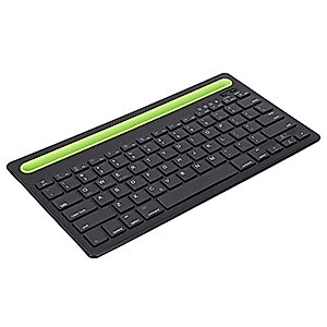 Ranvo Wireless Keyboard, 78 Keys PC Gaming Keyboards 2 Channel Type Multi System Compatibility with Bracket for Internet Cafe for Home for Office