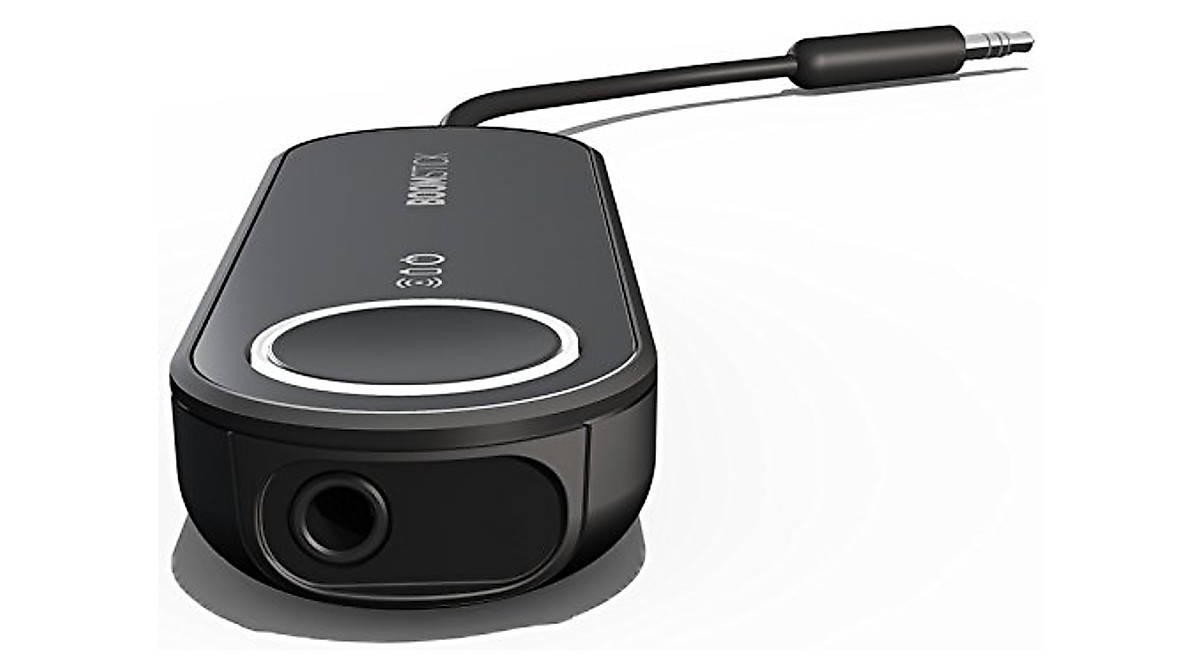 BoomCloud 360 Boomstick in-Line Wired Headphone Audio Enchancer Amp and Signal Processor - Black ...