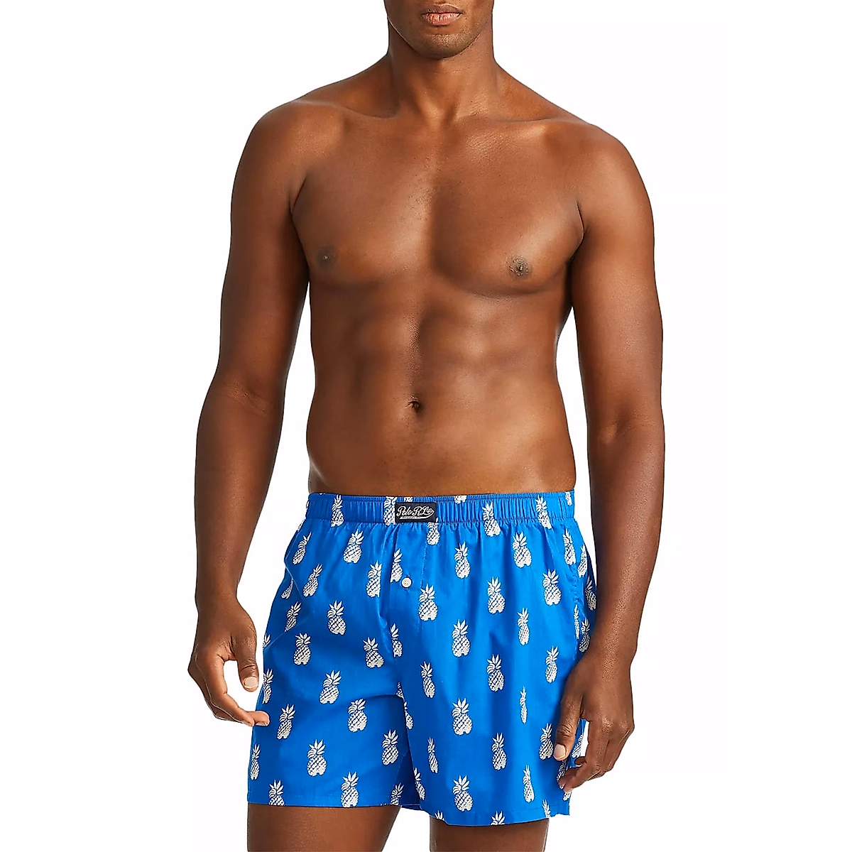 Polo Ralph Lauren Men`s Woven Boxers (Blue(L108SR-AVTD)/White, Small)