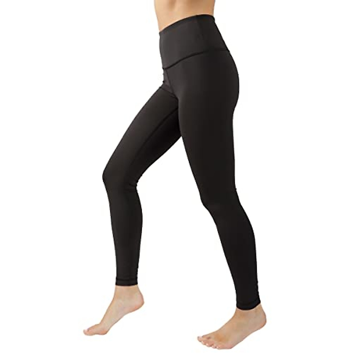 90 Degree by Reflex Squat Proof High Waist Interlink Leggings for Women - Black - Medium