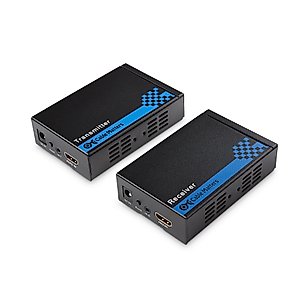 Cable Matters Wall Mount HDMI Extender (HDMI Over Ethernet Cable) with TCP/IP Support for 1-to-Many Setup - Up to 300 Feet (Model: 103002)