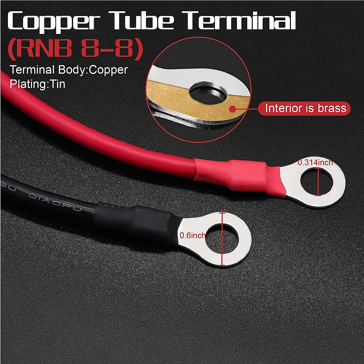 Taigoehua (11FT 10AWG) 10 Gauge Wire Tinned Copper Tray Cable - Connect Charge Controller and Battery