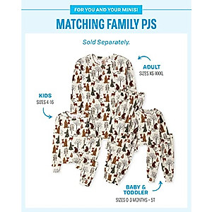 The Children's Place child Family Matching Christmas Holiday Pajamas Sets, Snug Fit 100% Cotton, Big Kid, Toddler, Woodland Kids - PJ set 8