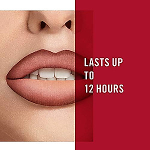 Rimmel London Stay Matte Liquid Lip Color with Full Coverage Kiss-Proof Waterproof Matte Lipstick Formula that Lasts 12 Hours - 723 Trouble Maker, .21oz