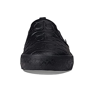 COACH Signature Embossed Pebble Slip-On Skate Sneaker Black 11.5 D (M)