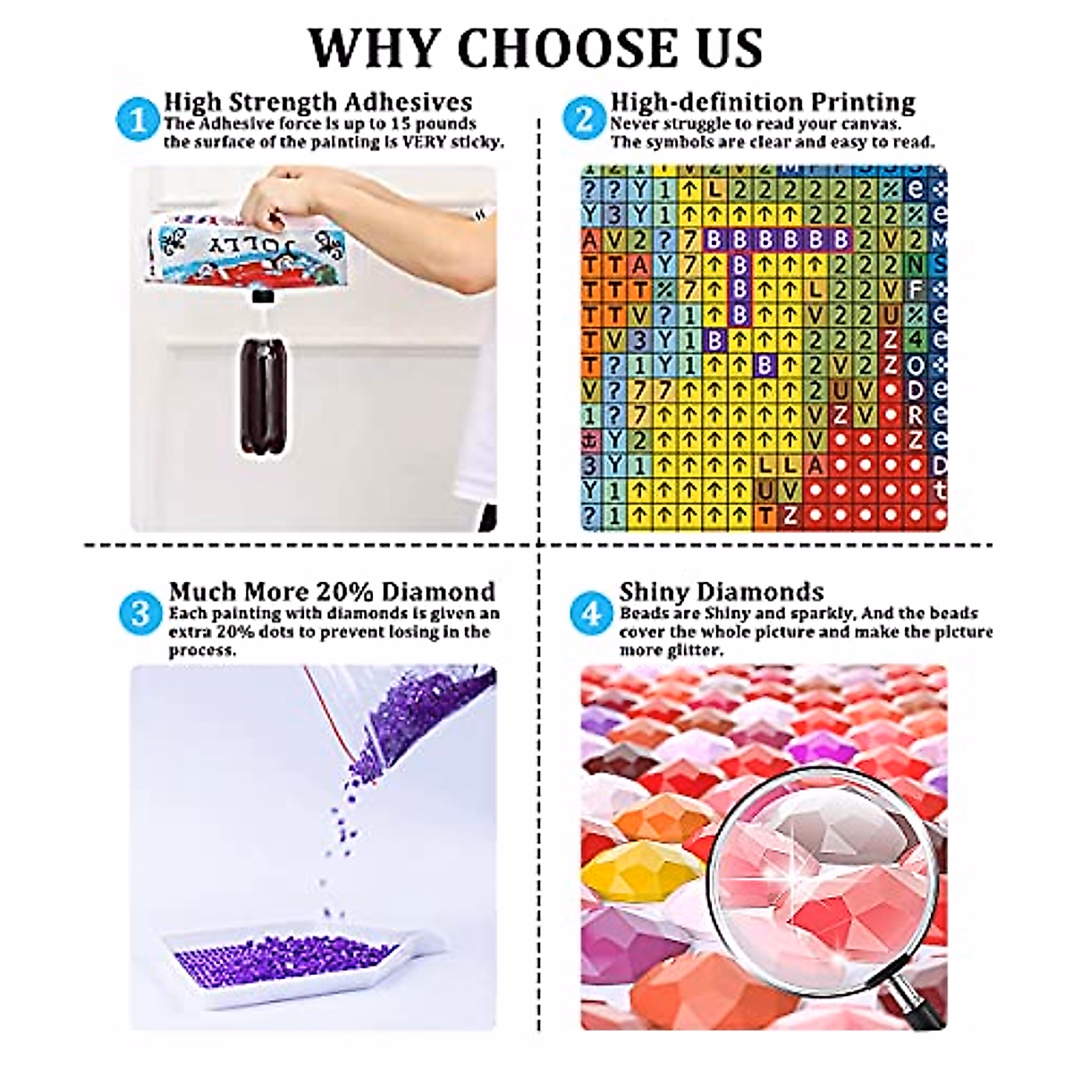 CEUHROG Cow Diamond Painting Kits for Adults - 5D Diamond Art Kits for Adults Kids Beginner, DIY Full Drill Diamond Dots Paintings with Diamonds Gem Art Crafts for Adults Home Wall Decor 12x16inch