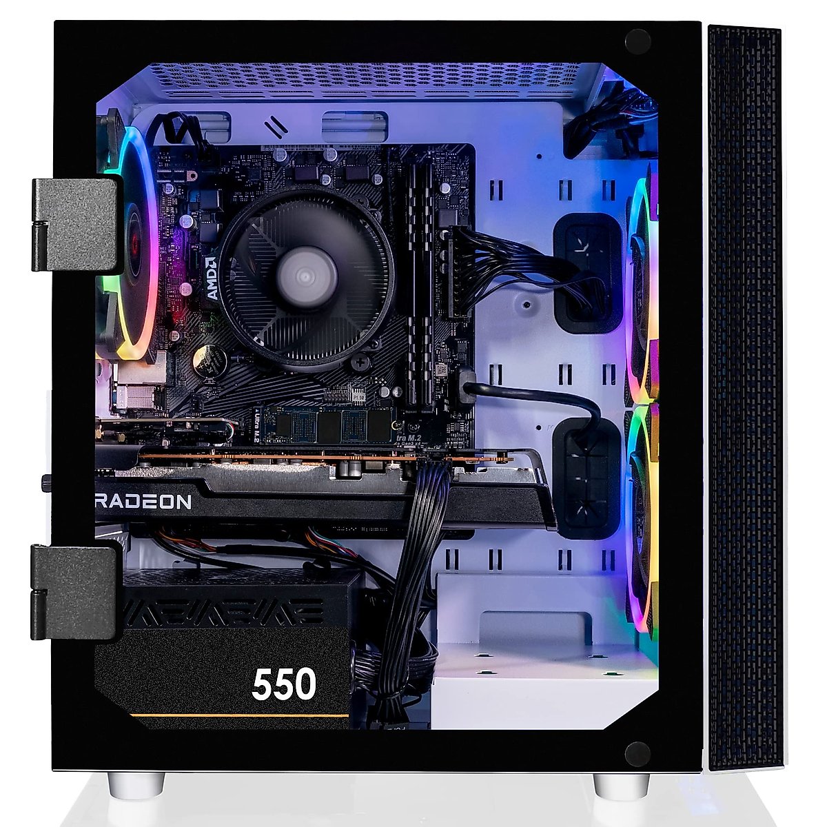 CLX SET TGMSETRXM2508WM Gaming Desktop Computer - AMD Ryzen 5 5600 Hexa-core [6 Core] 3.50 GHz - 16 GB RAM DDR4 SDRAM - 1 TB M.2 PCI Express NVMe SSD - Micro Tower - White