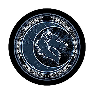 Celtic Wolf and Moon PopSockets Swappable PopGrip