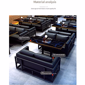 1987vroma Create The Perfect Atmosphere with Our Bar Music Set and Stylish Restaurant Furniture Combo! (Double Sofa)