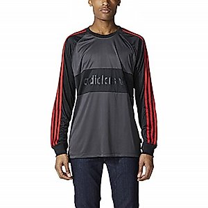 adidas Mens Goalie Jersey Black/Utility Black/Scarlet SM