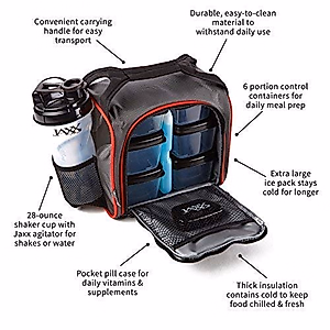 Fit & Fresh Jaxx FitPaks, Standard, Red & Black