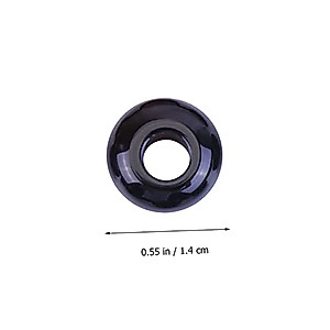 EXCEART 40 Pcs Beads with Large Holes Gemstone Beads Large Hole Spacer Beads Lava Beads Blue Lace Agate Beads Gemstone for Jewelry Making Beading Kits Loose Beads Round Beads Suite Natural