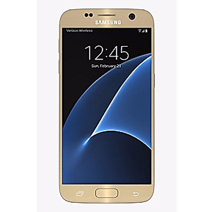 SAMSUNG Straight Talk Galaxy S7 Platinum Gold 32GB Runs on Verizon's 4G XLTE Via Straight Talk's $45.00 5GB Unlimited Talk & Text Service Card Not Included
