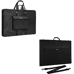 Nicpro Large Art Portfolio Bag 35 x 43 Inches Waterproof Nylon Artist Storage Case & Nicpro Light Weight Art Portfolio Bag 20x26" Art Canvas Storage