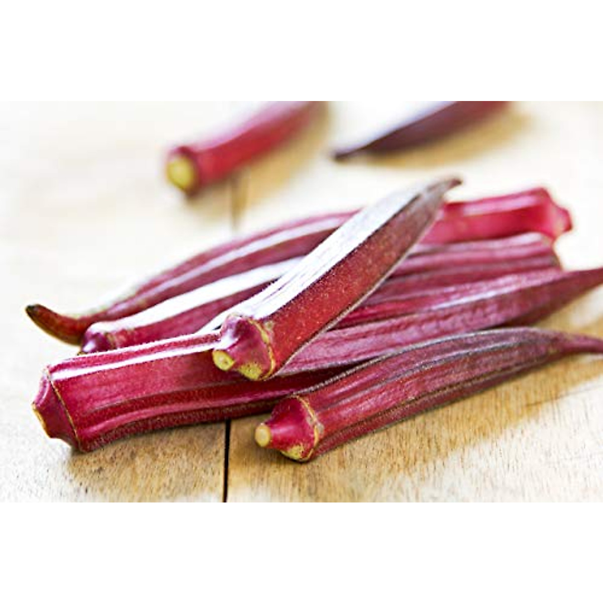 Red Burgundy Okra Seeds for Planting, 100+ Heirloom Seeds Per Packet, (Isla's Garden Seeds), Non GMO Seeds, Botanical Name: Abelmoschus esculentus, Great Home Garden Gift