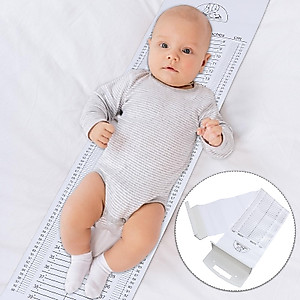 Hemobllo Infant Height Measure Tool - Safe Baby Height Ruler with Non-Slip Measuring Mat for Kids' Growth | Accurate Growth Chart for Home Use