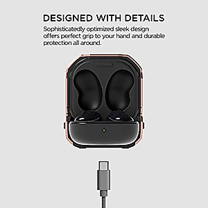 VRS Design Acitve for Galaxy Buds2 Pro Case (2022) / Galaxy Buds 2 Case (2021) / Galaxy Buds Pro Case (2021) / Galaxy Buds Live Case (2020) Mystic Bronze