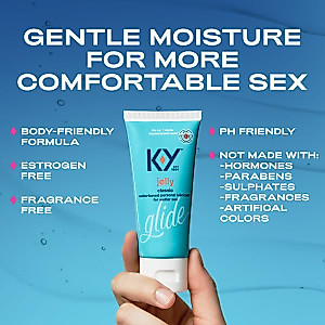 K-Y Jelly Lube, Personal Lubricant, Water-Based Formula, Safe to Use with Latex Condoms, For Men, Women and Couples, 4 FL OZ (Pack of 1)