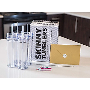 STRATA CUPS BUNDLE! 4 Pack 16 oz Transparent Acrylic Tumblers with Lids and Straws + 4 Pack 16 oz Matte Pastel (Seafoam) Acrylic Tumblers