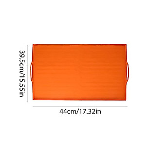 AZURAOKEY 17in/22in/28in/36in Griddle Silicone Protective Mat Cover, BBQ Griddle Heavy-Duty Food Grade Silicone Grill Mat Easy to Clean Barbecue Cover Cooking Accessory