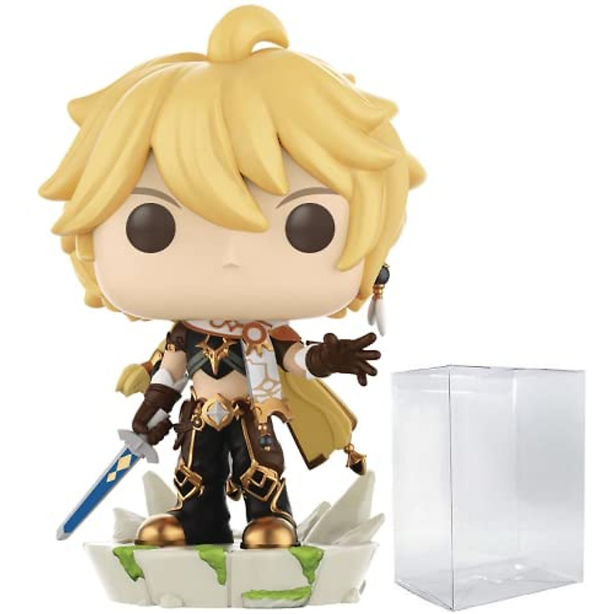 POP Genshin Impact - Aether Funko Vinyl Figure (Bundled with Compatible Box Protector Case), Multicolor, 3.75 inches