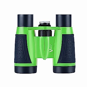 Vanstarry Compact Binoculars for Kids Bird Watching Hiking Camping Fishing Accessories Gear Essentials Best Toy Gifts for Boys Girls Children Toddler Waterproof 5X30 Optical Lens Including Compass