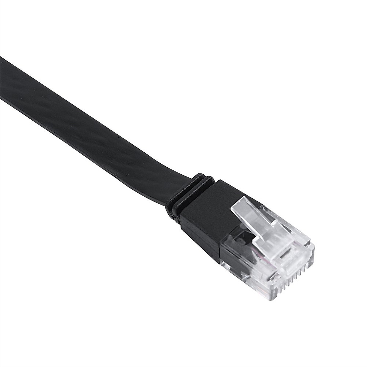 Adjustable Retractable Cat-6 10 Gigabit Ethernet Ultra Flat Retractable Cable Cat6 Ethernet Cable RJ45 Connectors for Travel, 1m / 3.3ft, 2m / 6.6ft Optional(6.6ft)