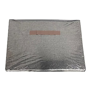 OUTBROS Large Storage Bins with Lid, Foldable Storage Bags and Handle, Zipper Storage Boxes, Used for storing clothes, blankets, pillows, 19.7 x 15.7 x 11.8 inch, 2-Pack