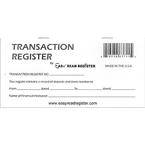 10 Checkbook Transaction Registers, 2022-2023-2024 Calendars, Made in USA