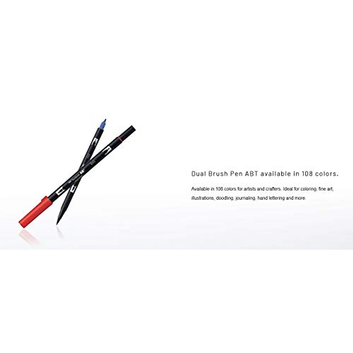 Tombow Dual Water Based Markers, Twin Tip, Primary Palette Assorted Inks, 10/Pack (56167)