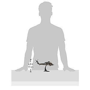 New-Ray Sky Pilot UH-60 Black Hawk Diecast Helicopter Replica 1:60 Scale (25563A)