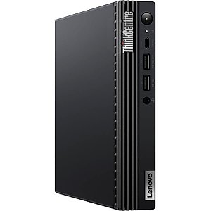 Lenovo ThinkCentre M80q Gen 3 11U1004XUS Desktop Computer - Intel Core i5 12th Gen i5-12500T Hexa-core (6 Core) 2 GHz - 16 GB RAM DDR5 SDRAM - 256 GB M.2 PCI Express NVMe 4.0 x4 SSD - Tiny - Black