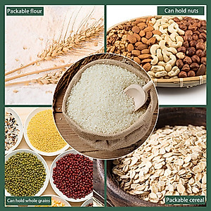 Stand Up Food Storage Pouches, Reusable Clear Grain Storage Suction Bags, Grain Moisture-proof Sealed Bag, Airtight Smell Proof Packaging Baggies, Reusable Produce Bags (3 * 1+3 * 1.5+2 * 2.5+2 * 5)