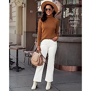 luvamia 2023 Wide Leg Jeans for Women High Waist Stretchy Classic Baggy Flare Jeans Denim Pants Women Pants Casual Womens Jeans High Waisted Women White Pants Size Medium Size 8 Size 10